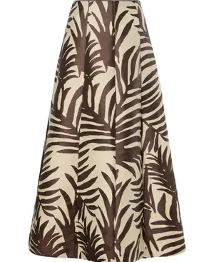 MALINA Meline Jacquard Midi Skirt