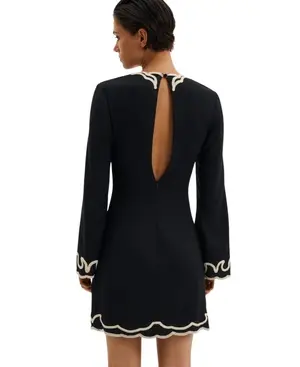 MALINA Henny Embroidered Mini Dress