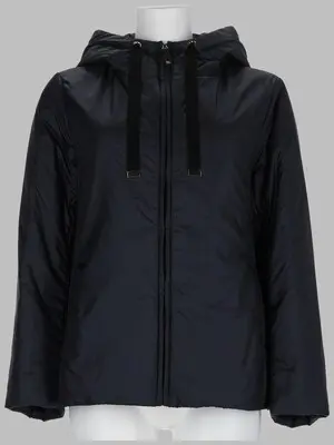 Max Mara Hooded Jacket In Water-repellent Canvas