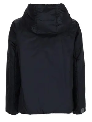 Max Mara Hooded Jacket In Water-repellent Canvas