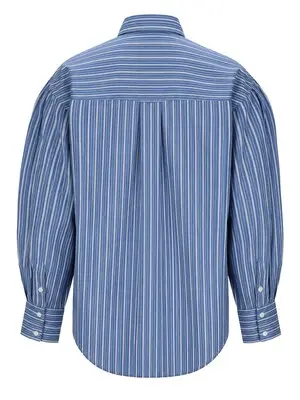 GANNI Striped Cotton Shirt