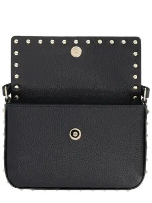 Valentino Garavani Pouch Rockstud In Vitello Granato