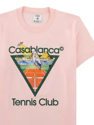 Casablanca Pyramid Abduction' T-shirt - Pink