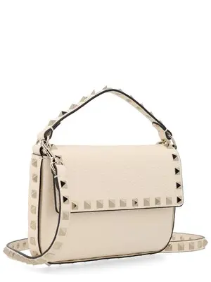Valentino Garavani Pouch Rockstud In Vitello Granato