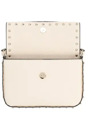 Valentino Garavani Pouch Rockstud In Vitello Granato