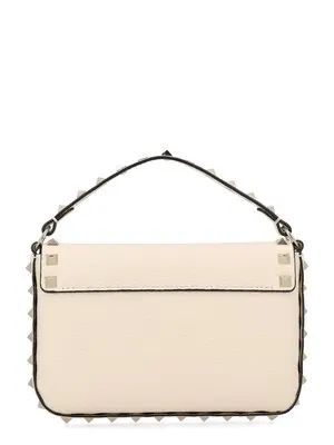 Valentino Garavani Pouch Rockstud In Vitello Granato