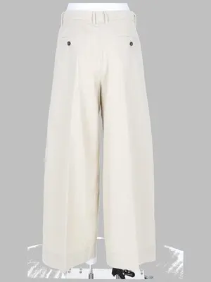 Max Mara Cotton Poplin Wide-leg Trousers
