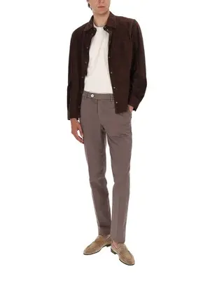 Brunello Cucinelli Giacca Camicia In Suede