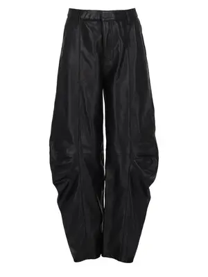 ROTATE BY BIRGER CHRISTENSEN Leather Cargo Pants - Black