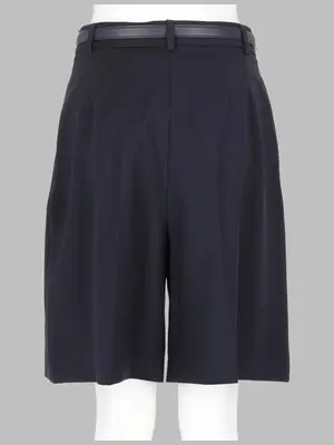 Max Mara Bermuda Wool Flannel Trousers - Blue