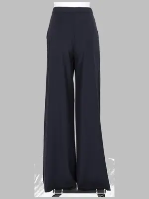 Max Mara Wide-leg Trousers In Lightweight Wool
