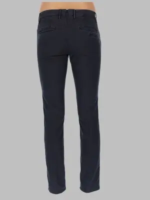 Incotex Textured Logo Patch Pants