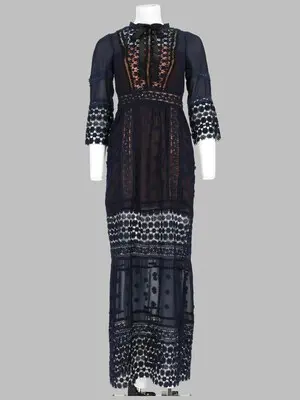 NJ COUTURE Abito Con Dettagli In Pizzo