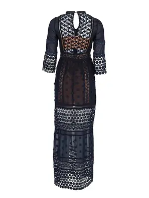 NJ COUTURE Abito Con Dettagli In Pizzo