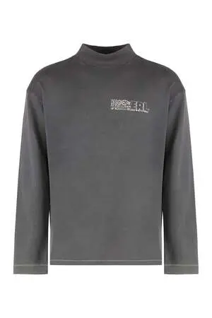 ERL Long Sleeve Cotton Tee For - Grey