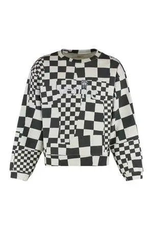 ERL Checkerboard-pattern Sweatshirt - Grey