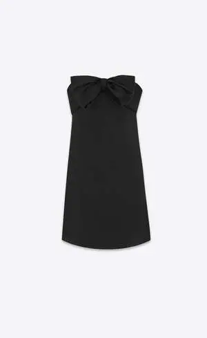 Strapless Mini Dresses with Bow