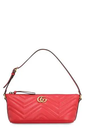 Gucci Mini Quilted Leather Shoulder Handbag - Red