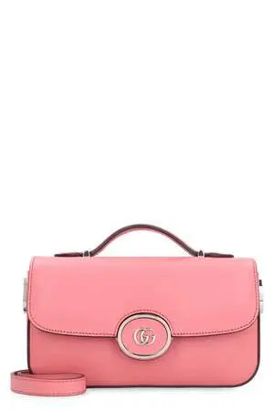 Gucci Mini Leather Shoulder Handbag - Pink