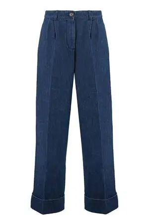Gucci Stylish Jacket With Logo Detail And Pockets - Denim