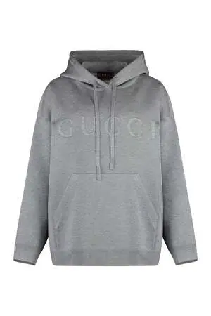 Gucci Extra Fine Knit Hooded Jumper - Grey