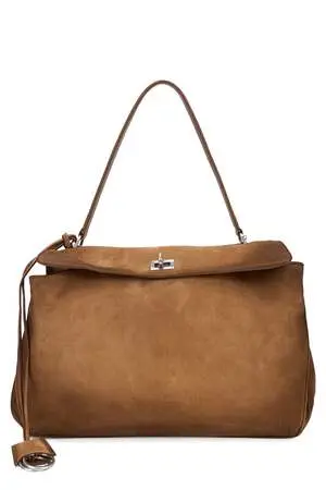 Balenciaga Large Suede Handbag