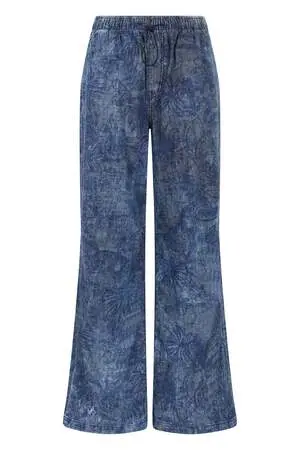 Just Cavalli High-waisted Boho-chic Denim Pants