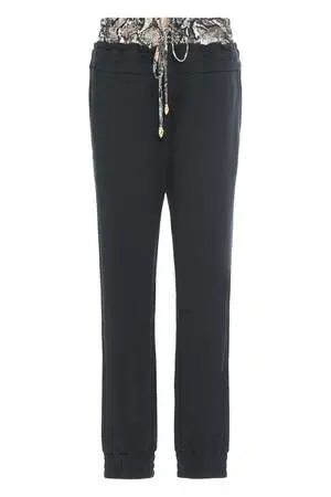 Just Cavalli Cotton Jogger Pants - Black