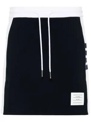 Thom Browne Classic 4-bar Jersey Mini Skirt - Blue