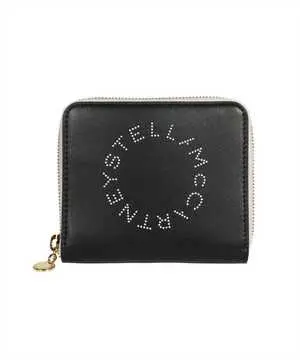 Stella McCartney Logo Perforated Zipped Wallet