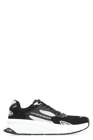 EA7 S Fw25 Mesh Round Toeline Sneakers - Black