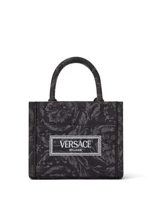 Versace Barocco Athena Tote Bag - Black