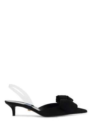 Versace Alia 45 Satin Slingback Pumps
