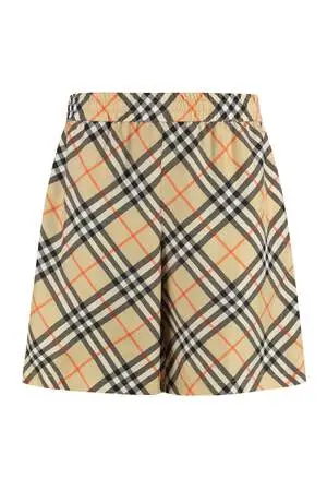 Burberry Check Motif Bermuda Shorts - Beige