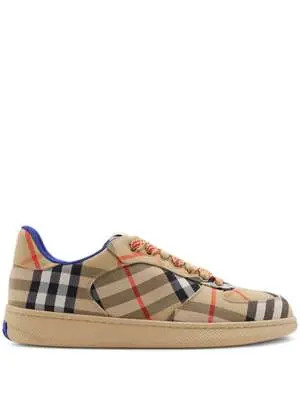 Burberry Check Terrace Sneakers - Beige