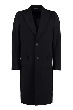 Dolce & Gabbana Single-breasted Wool Coat For