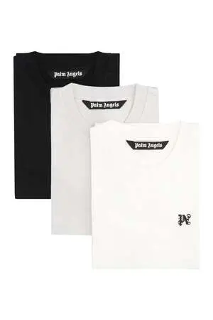 Palm Angels Monogram-embroidered T-shirt - Multicolor