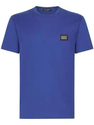 Dolce & Gabbana Cotton Crew-neck T-shirt - Blue