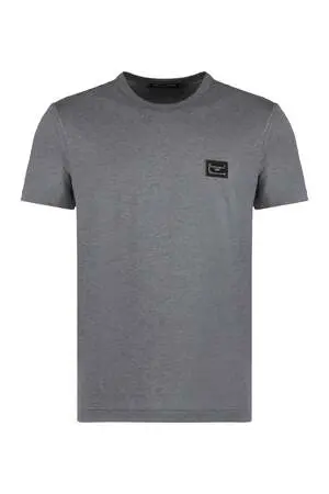 Dolce & Gabbana Cotton T-shirt With Branded Tag For