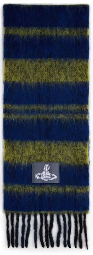 VIVIENNE WESTWOOD Striped Scarf With Fringes - Multicolor