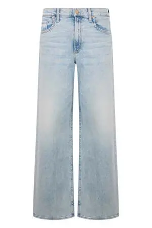 MOTHER High-waisted Straight Jeans - Light Blue