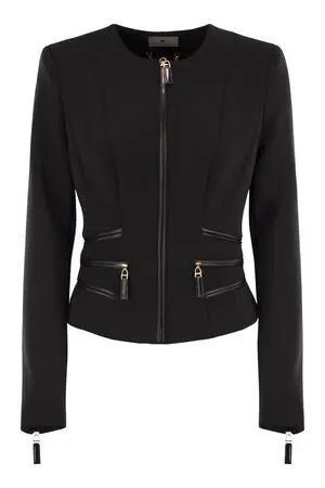 Elisabetta Franchi Zip-up Blazer With Zip Pockets