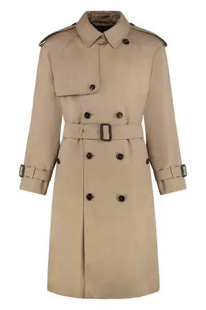 Burberry Long Waterloo Heritage Trench Coat In Cotton Gabardine - Brown