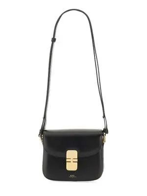 A.p.c. Grace Mini Bag Smooth Leather - Black