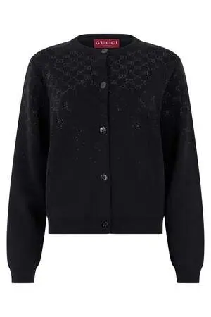Gucci Wool Cardigan - Black