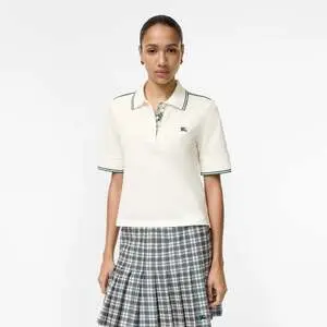 Burberry Slim Fit Polo With Embroidered Knight Detail