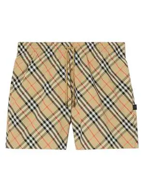 Burberry Burberry Classic Fit Drawcord With Signature Check Beige