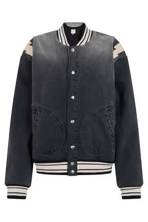 Rhude Elegant Long-sleeve Bomber Jacket For - Grey