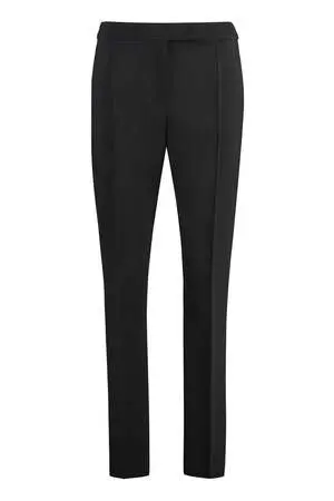 Max Mara Wool Straight-leg Trousers For - Black