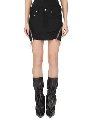 Rick Owens High-waisted Mini Skirt With Six Pockets